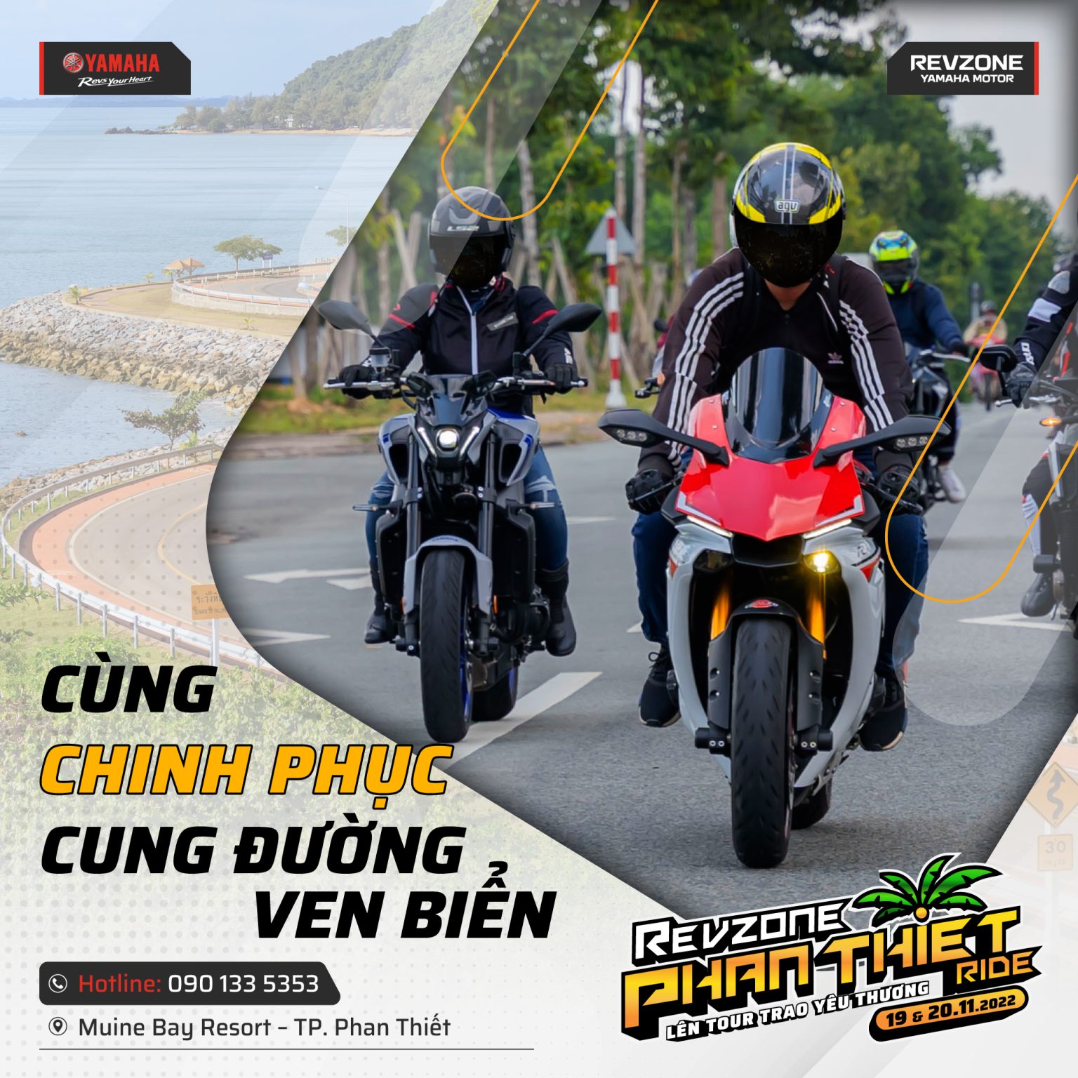 Revzone Phan Thiết Ride: Hành trình kết nối và lan toả yêu thương - Revzone Yamaha Motor