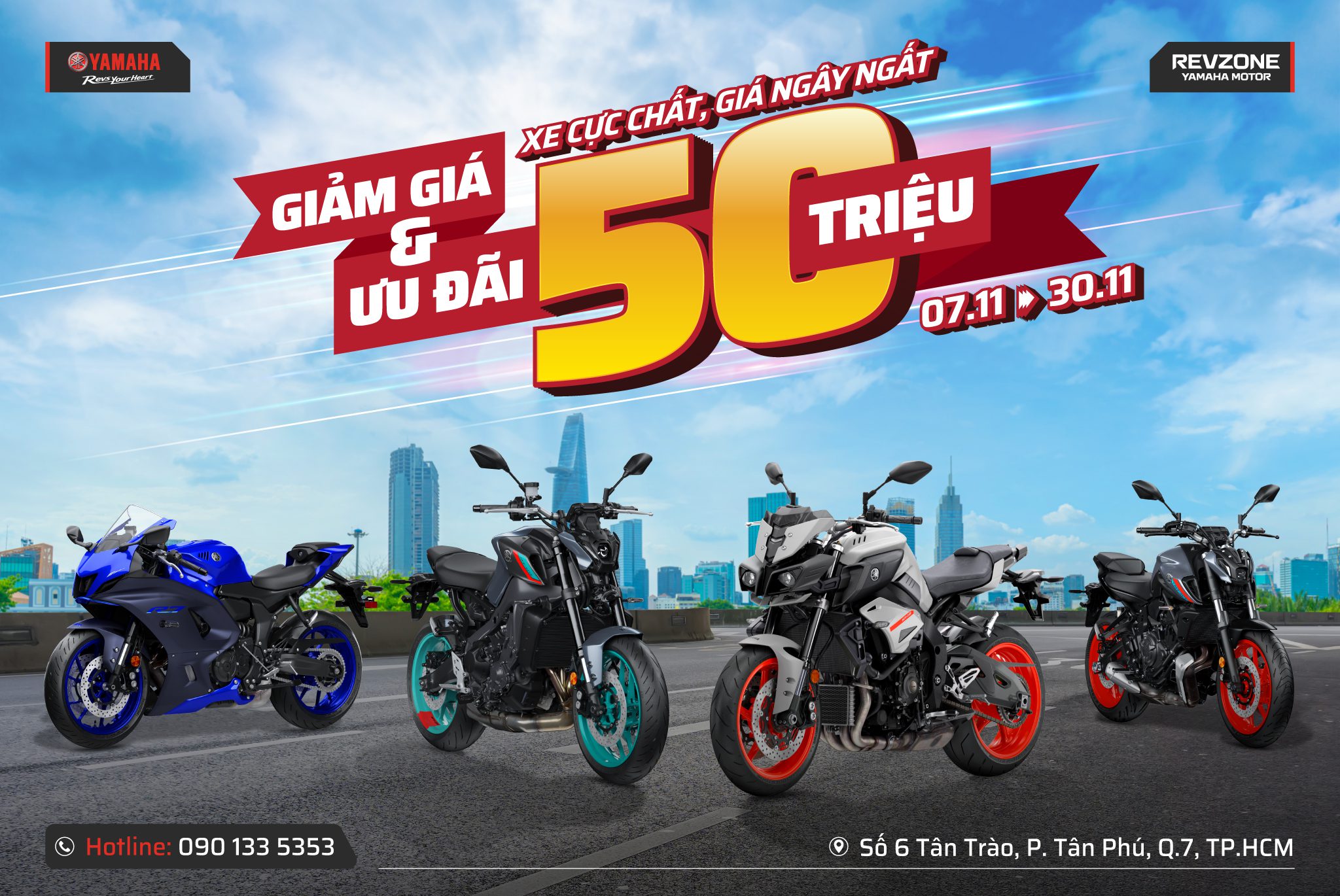 Siêu sales lên tới 50 triệu cho các mẫu xe mô tô nhà Yamaha - Revzone ...
