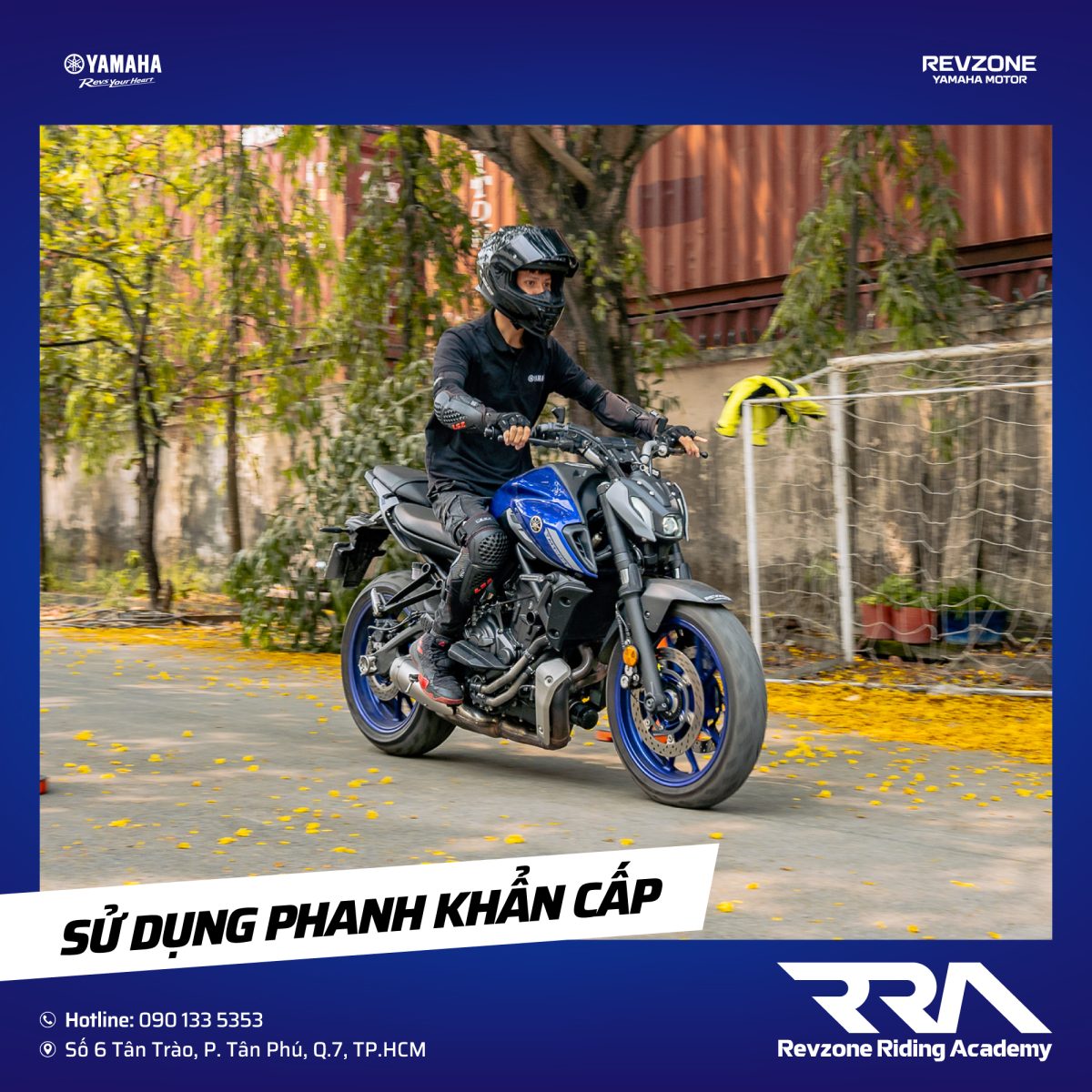 Trau dồi kỹ năng lái xe mô tô cùng Revzone Riding Academy - Revzone Yamaha Motor
